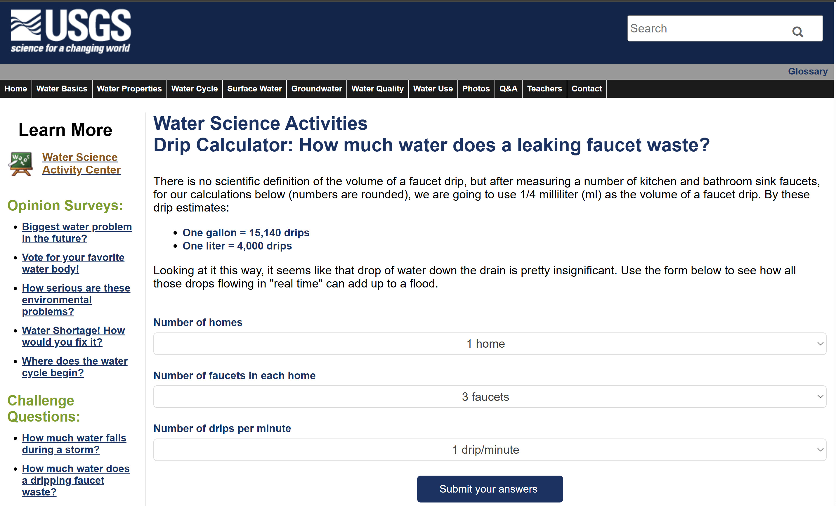 Drip Calculator - Boredinator